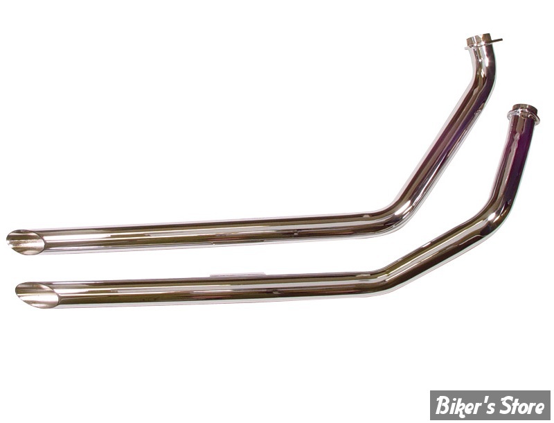 ECHAPPEMENT SHOVELHEAD FX 66/84 - DRAG PIPES - SLASH CUT - DIAMETRE : 1 ...