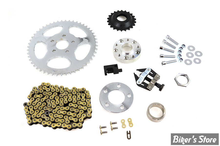 KIT CHAINE - DYNA 1995/1998 - PIGNON : 23 DENTS / COURONNE : 51 DENTS ...