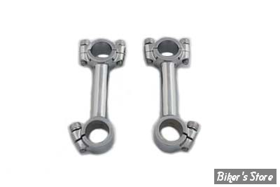 RISERS DOG BONE - V-TWIN - HAUTEUR : 4 " - CHROME - Biker's Store