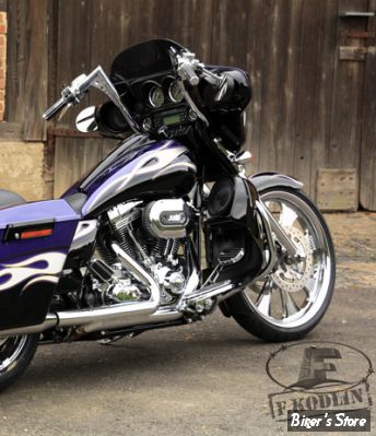 GUIDON FRED KODLIN - BONANZA BARS II MEDIUM WIDE - CHROME - Biker's Store