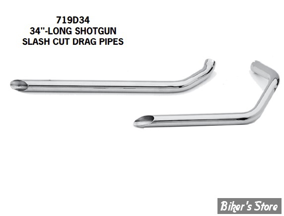 ECHAPPEMENT PAUGHCO - SPORTSTER 57/85 RIGIDE - SHOTGUN - DRAG PIPE ...