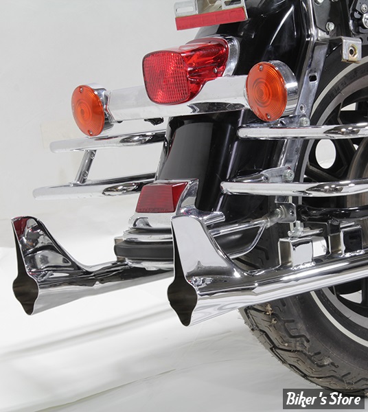 SILENCIEUX - TOURING 95/16 - V-TWIN - FISHTAIL BRONX - DIAMETRE : 1" 7/ ...