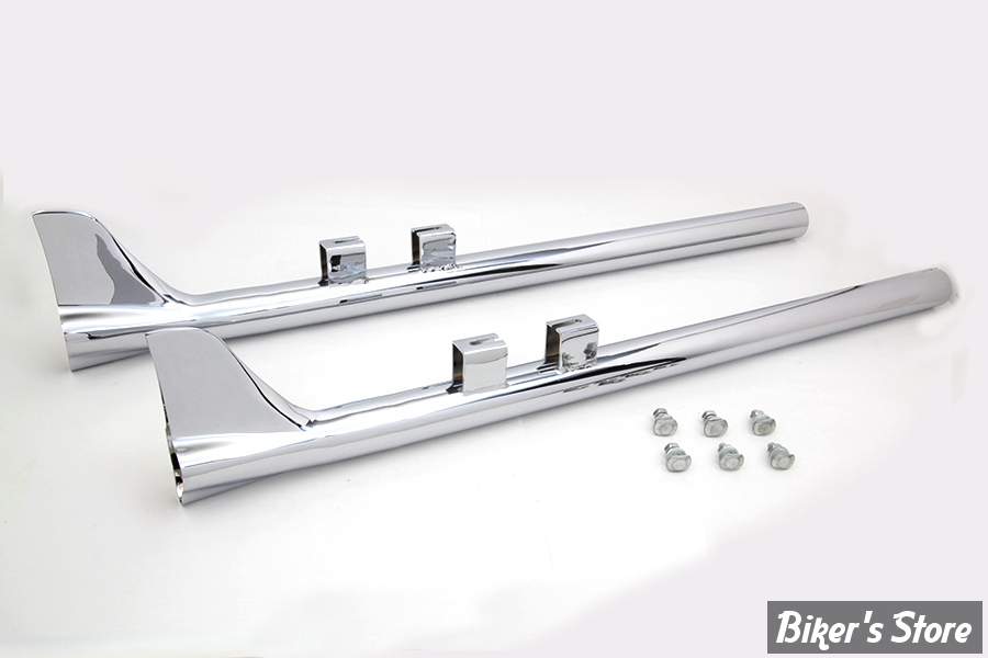 SILENCIEUX - TOURING 95/16 - V-TWIN - FISHTAIL BRONX - DIAMETRE : 1" 7/ ...