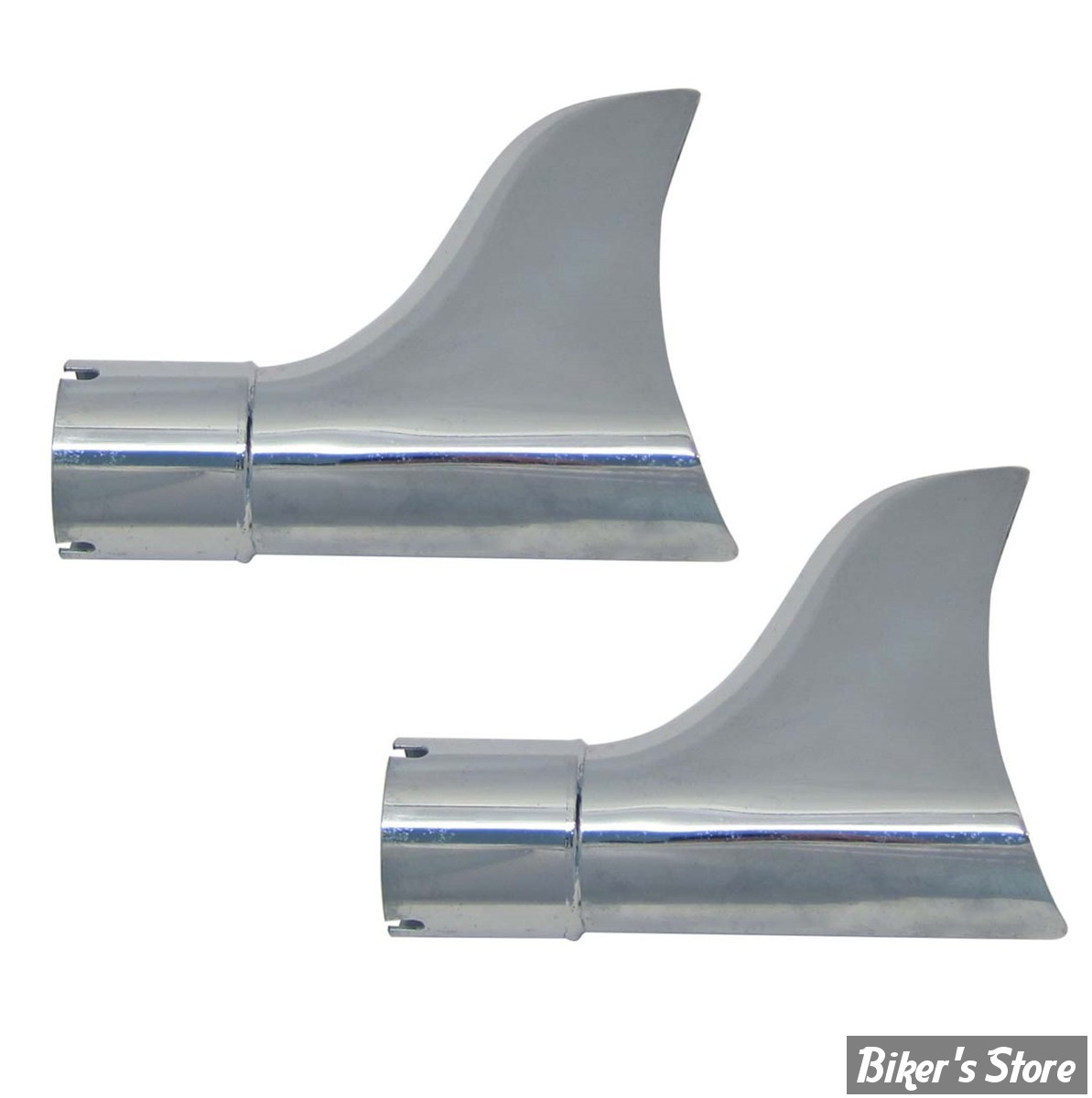 1" 3/4 - EMBOUT D'ECHAPPEMENT - FISHTAIL - 1"3/4 - CLASSIC - CHROME ...