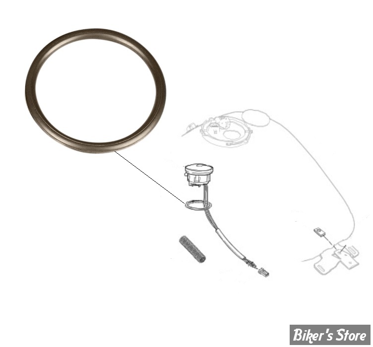 ECLATE A - PIECE N° 02 - JOINT DE JAUGE - OEM 61192-96A - GENUINE JAMES ...
