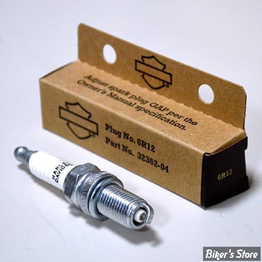 BOUGIE 6R12 - HD GENUINE - OEM 32362-04 / 32362-04A - 6R12 - LA PIECE - Biker's Store