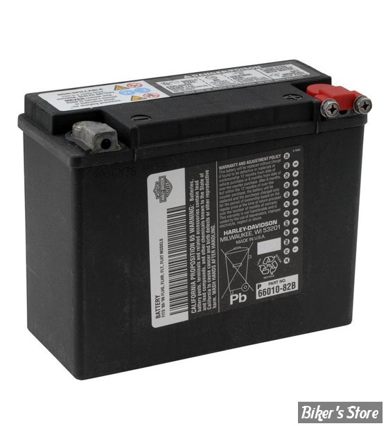 BATTERIE - 66010-82B / 66000210 - HD/AGM - Biker's Store