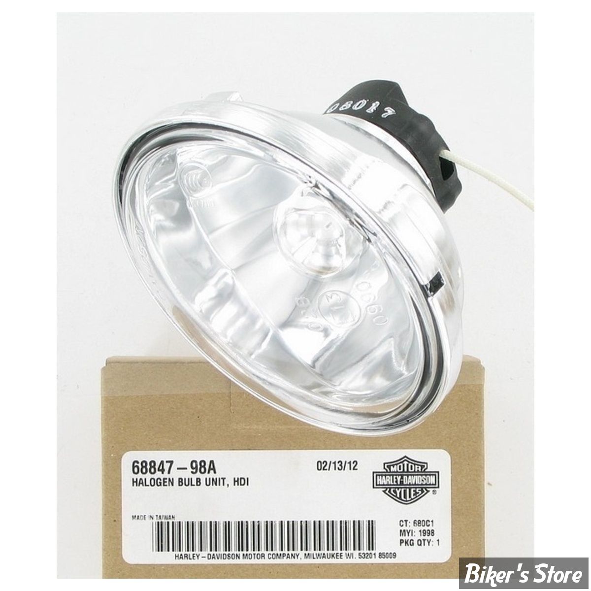 4" 1/2 - Optique H3 / 55W - E13 - OEM 68847-98A - Biker's Store