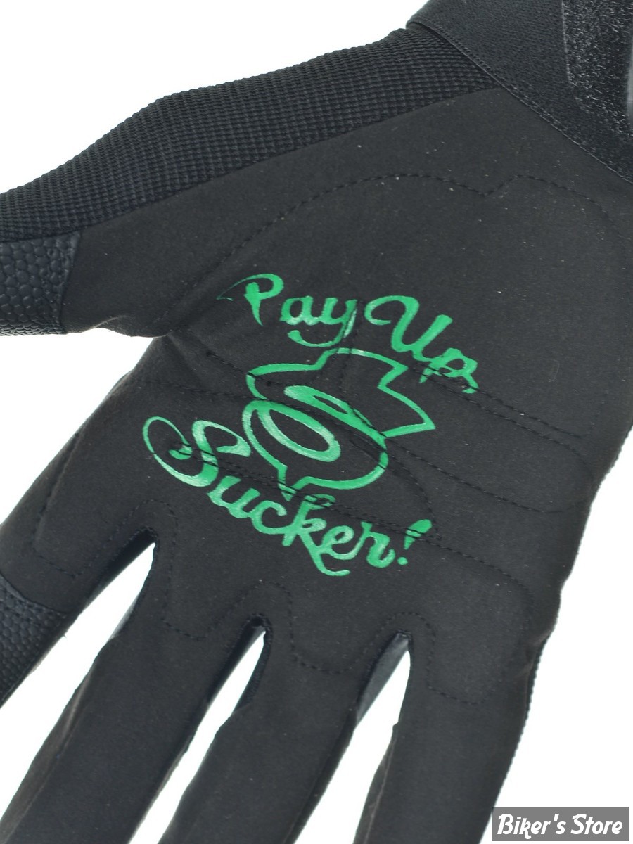 GANTS - WEST COAST CHOPPERS - WCC - PAY UP SUCKER - COULEUR : NOIR ...