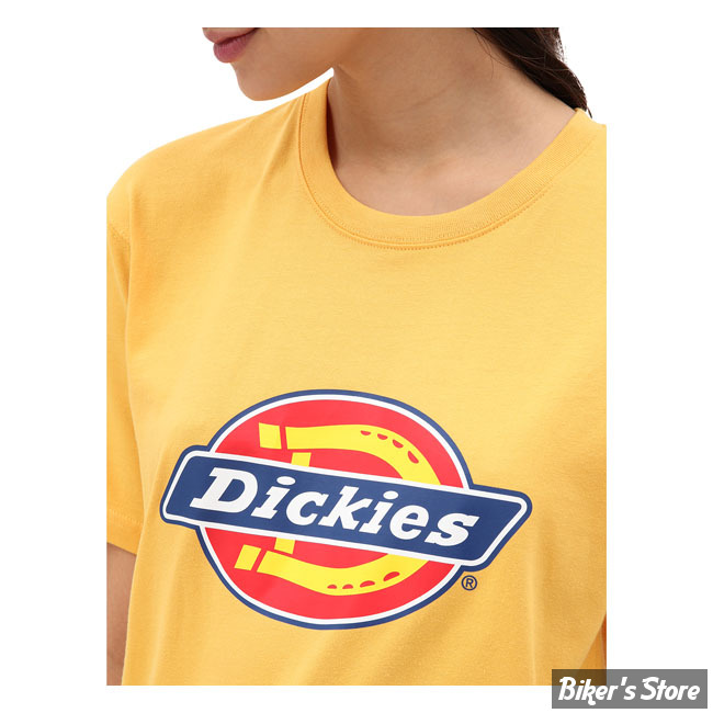 Tee Shirt Dickies Icon Logo Abricot Bikers Store