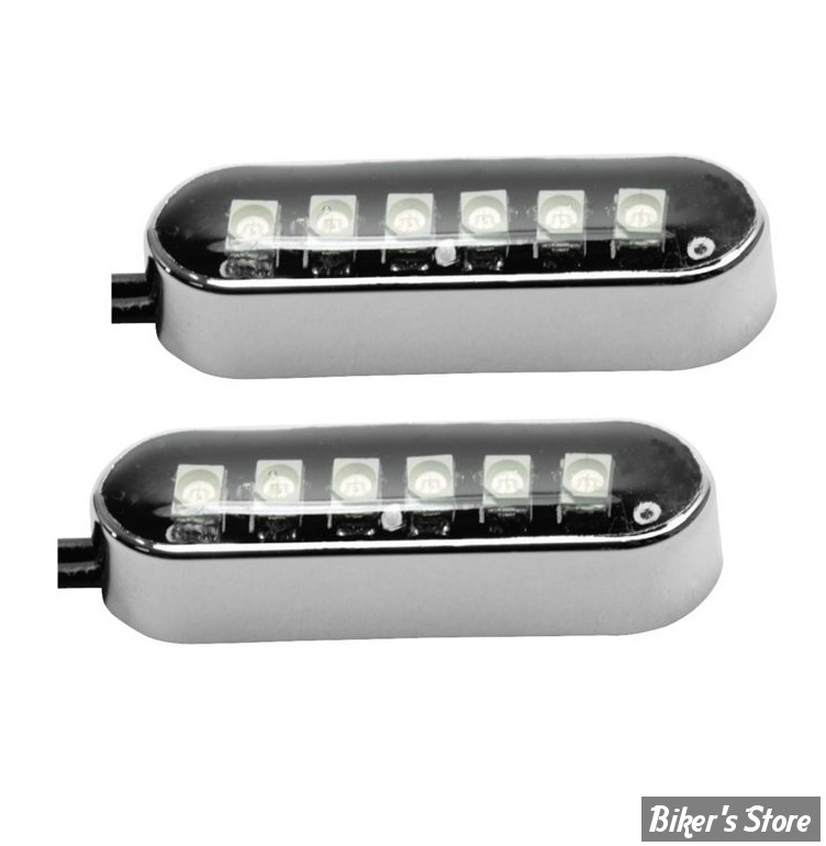 -KIT ECLAIRAGE MOTO - CYRON LIGHTING - PLOTS CYRON CONVEX 6 LED - CORPS ...