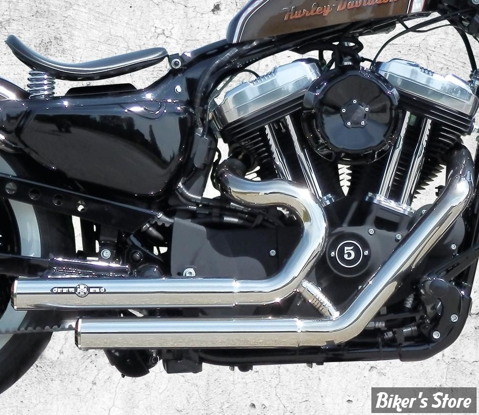 - ECHAPPEMENT HOMOLOGUE - SPORTSTER 04/16 - BSL - Top Chopp Staggered ...