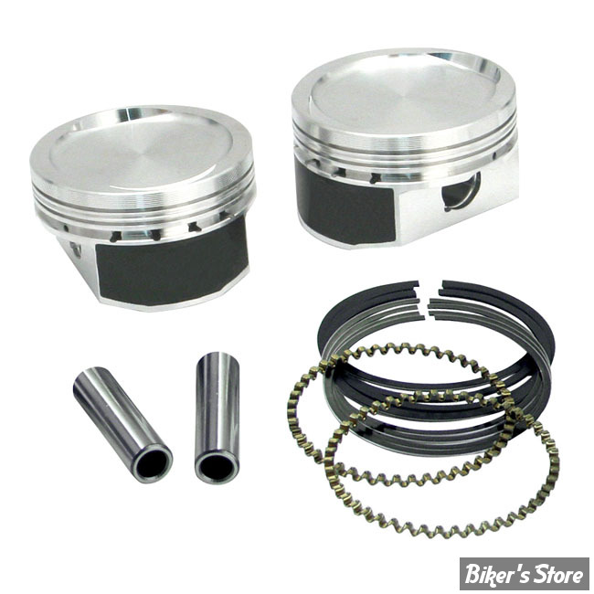 Kit pistons S&S - SPORTSTER CONVERSION 883CC EN 1200CC - COMPRESSION ...