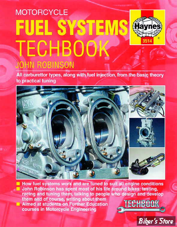 LIVRE TECHNIQUE - HAYNES - MOTORCYCLE FUEL SYSTEMS TECH BOOK - M3514 ...