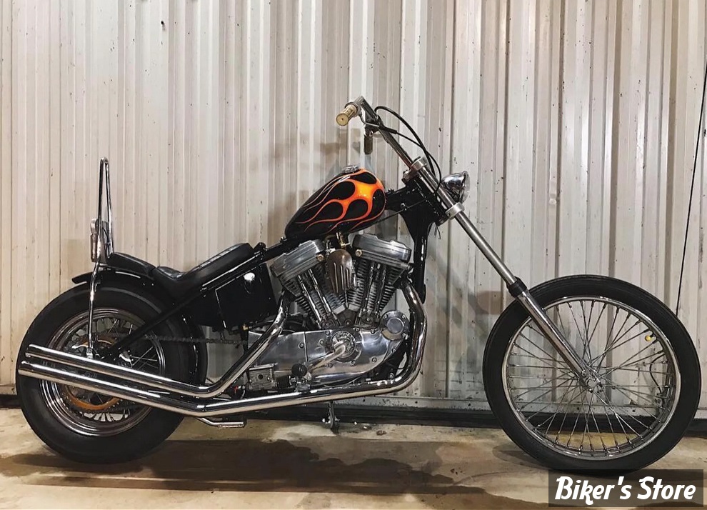 ECHAPPEMENT PAUGHCO - SPORTSTER 86/03 RIGIDE - UPSWEEP EXHAUST SYSTEM ...