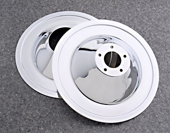 Flasques de roue chromées (la paire avant 86/99) - Biker's Store