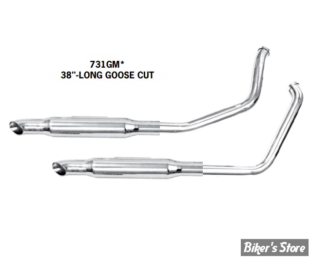 ECHAPPEMENT - PAUGHCO - FXR 84/94 - STAGGERED DUALS - GOOSE CUT ...