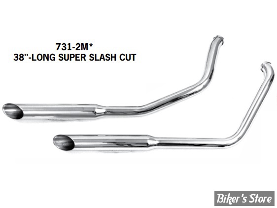 ECHAPPEMENT - PAUGHCO - FXR 84/94 - STAGGERED DUALS - SUPER SLASH CUT ...