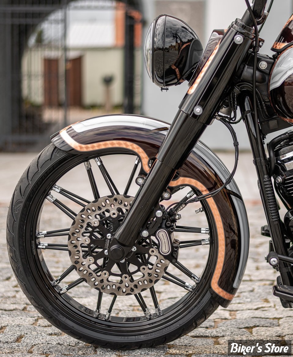 GARDE BOUE AVANT POUR ROUE DE 21" - POUR SOFTAIL M8 FLSL / FLDE / FLHC 18UP - KILLER KUSTOM ...