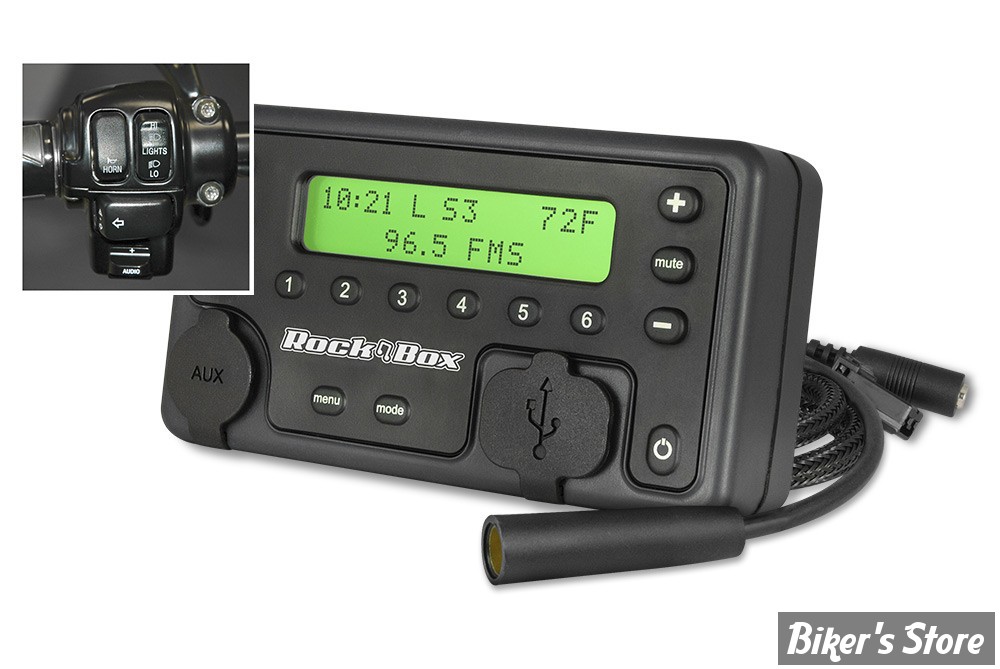 ROCK BOX AUDIO - CYCLE SOUNDS - POUR COMMANDE D'ORIGINE TOURING HD ...
