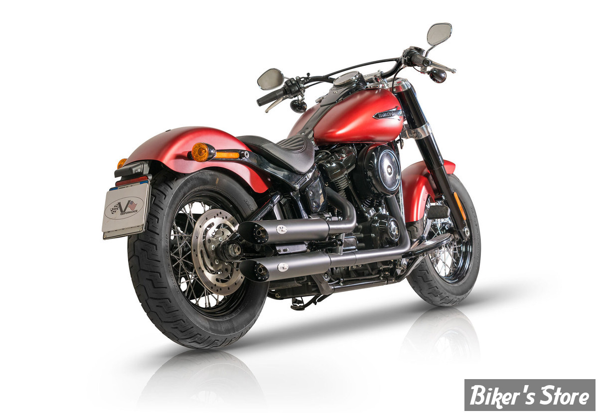 SILENCIEUX - V-PERFORMANCE - SOFTAIL M8 FXST / FLSL 2021UP - SLASH CUT ...