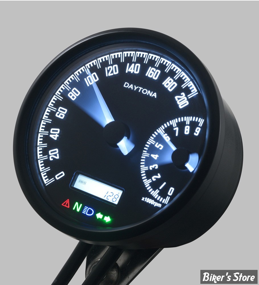- VELONA Ø 80MM - COMPTEUR / COMPTE TOURS VELONA / DAYTONA AVEC VOYANTS ...